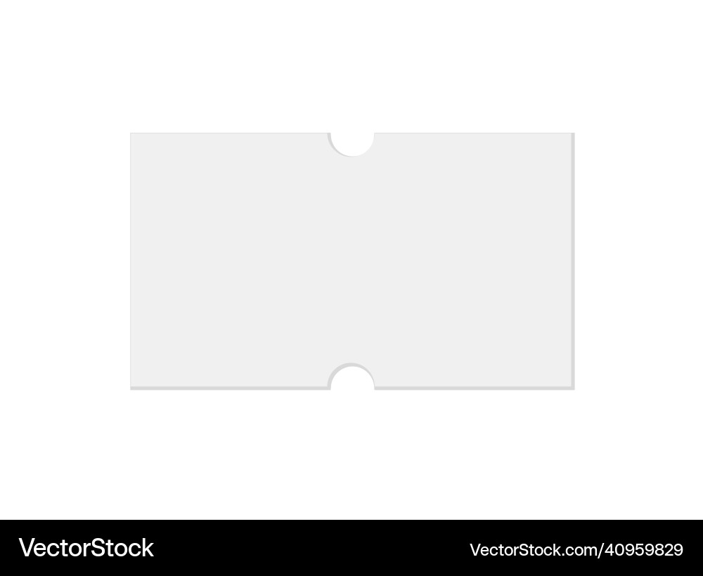 Self-adhesive paper price tag blank label Vector Image