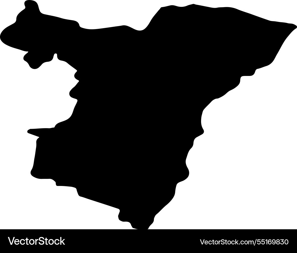 Bas-rhin france silhouette map Royalty Free Vector Image