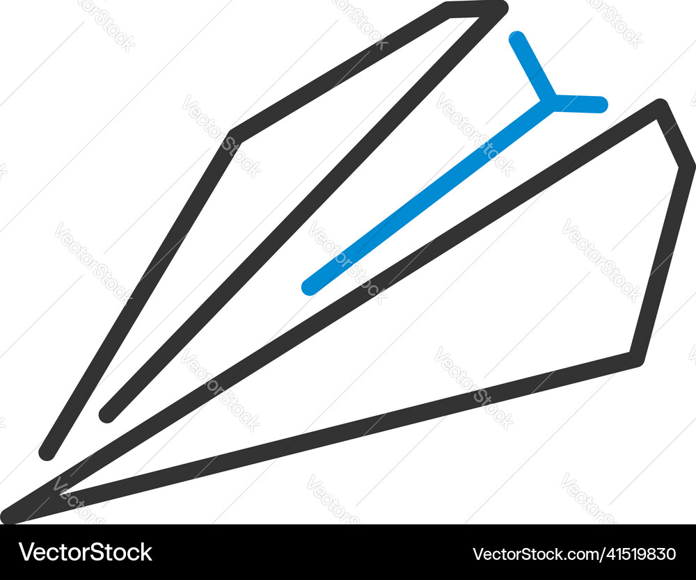 Paper plane icon Royalty Free Vector Image - VectorStock