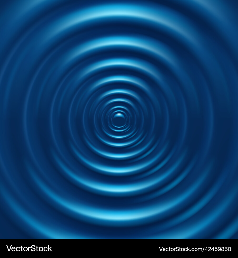 Realistic water round wave ripple surface caustic Vector Image