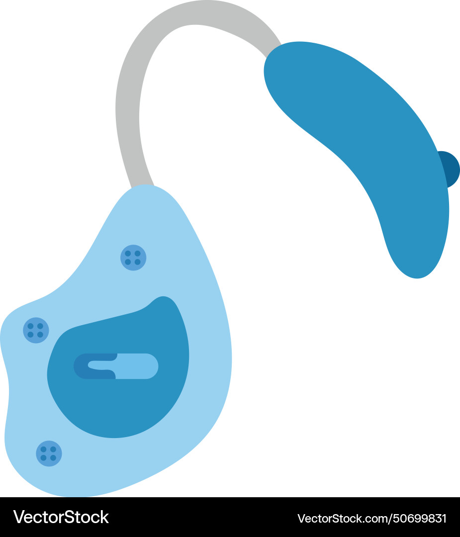 Cochlear implant technology Royalty Free Vector Image