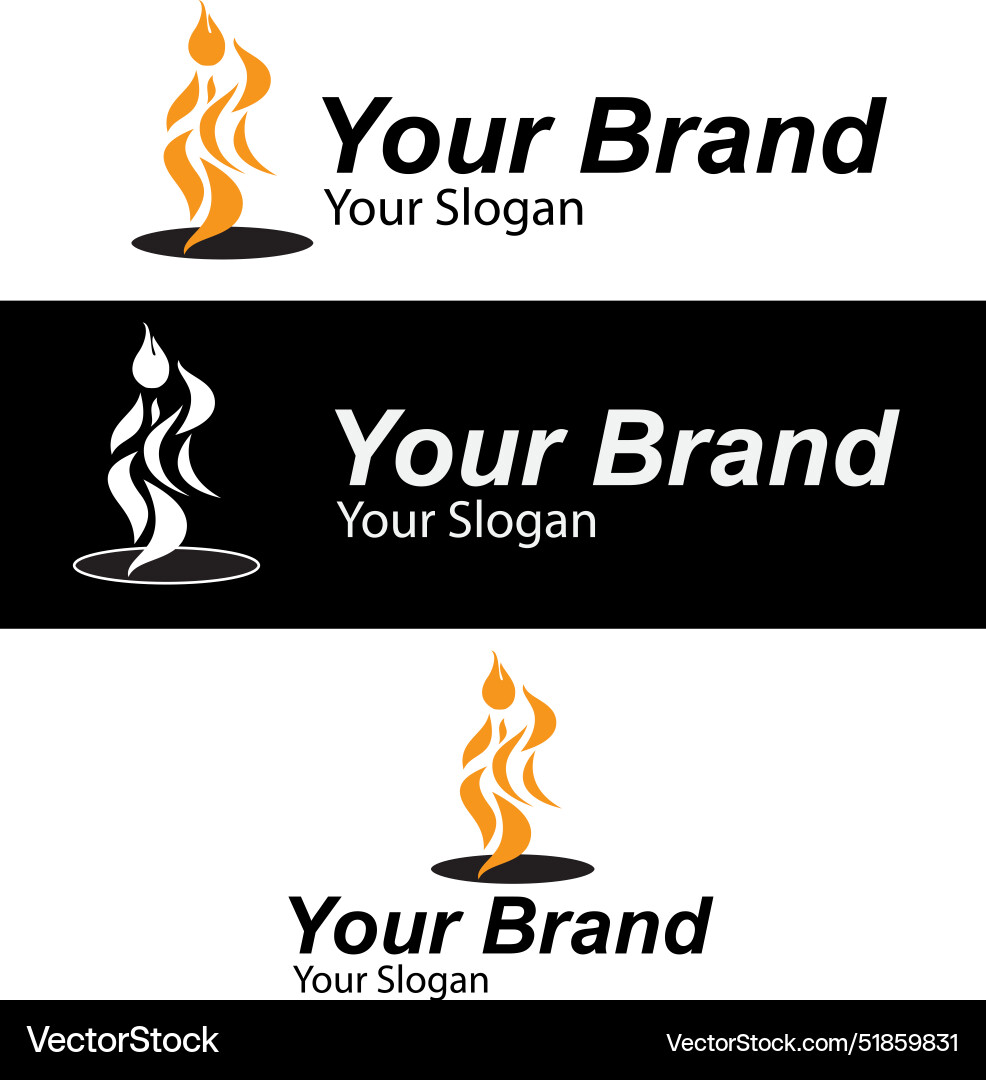 Flames logo Royalty Free Vector Image - VectorStock