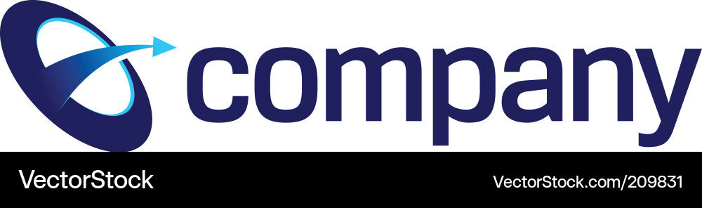 Logo for accounting company Royalty Free Vector Image