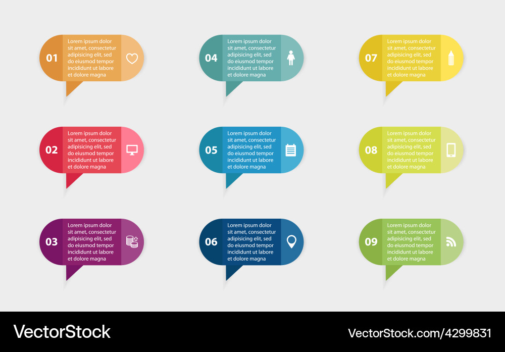 Paper flag stickers and labels Royalty Free Vector Image