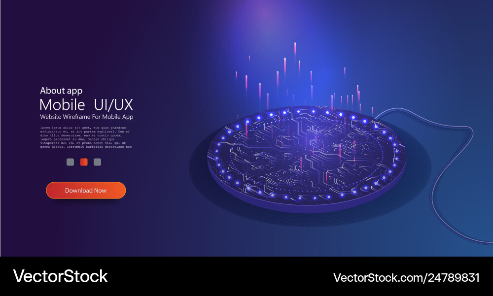 Wireless charging in 3d style connection Vector Image