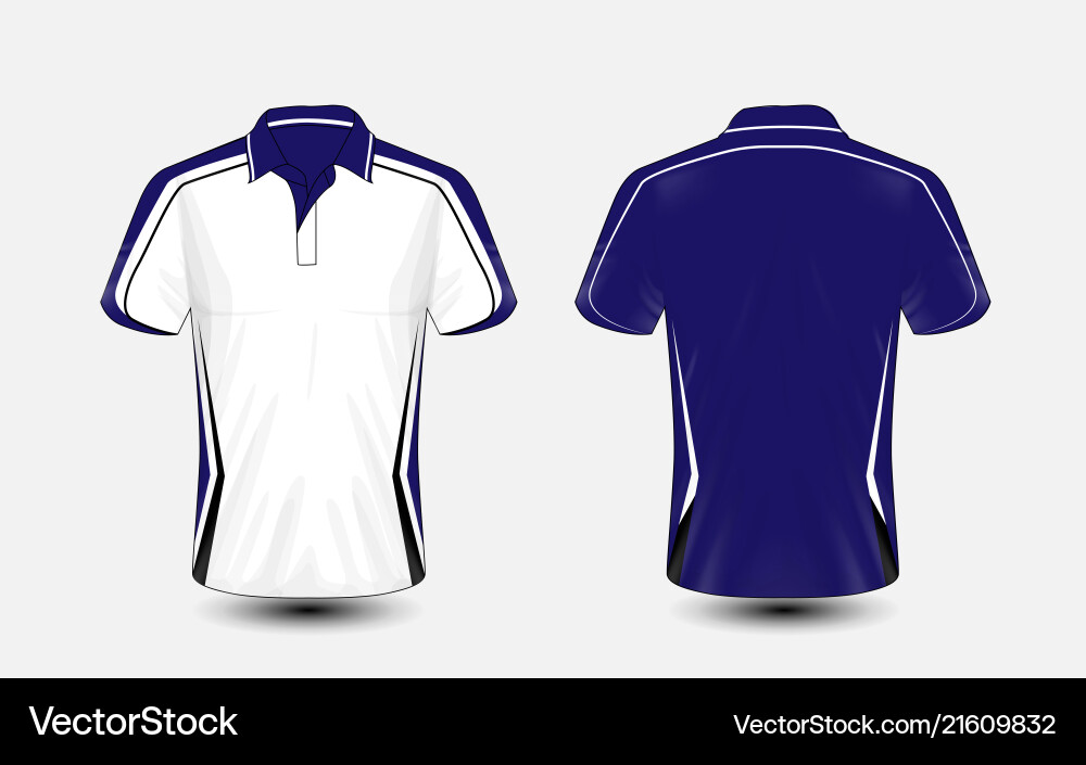 Blue & White E-Sport T-Shirt Layout Royalty Free Vector