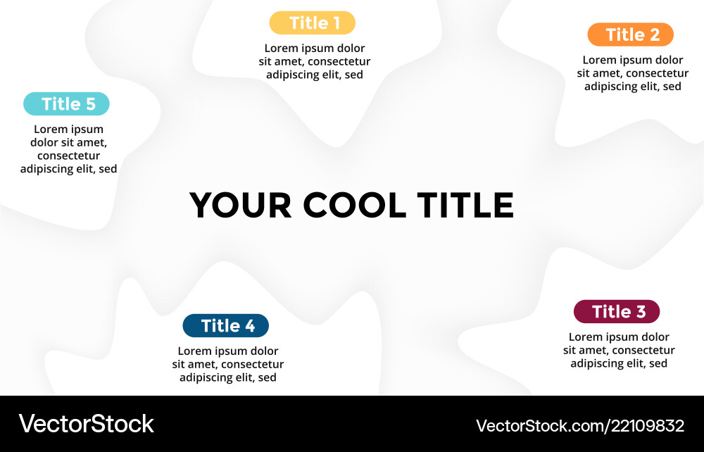 Infographic cycle diagram labels graph Royalty Free Vector