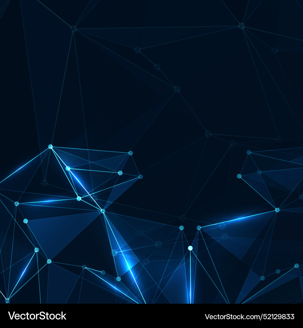 Abstract polygonal space Royalty Free Vector Image