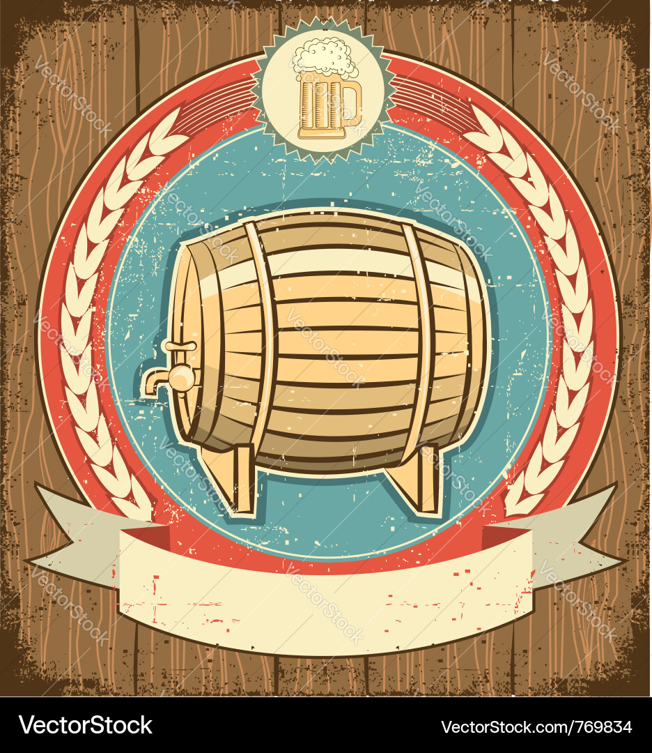 Bierflaschenbeschriftung Lizenzfreies Vektorbild