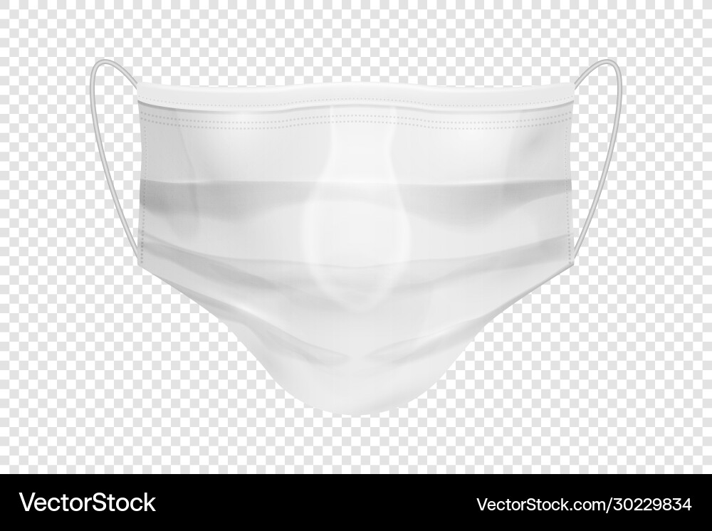 Disposable Breathing Face Mask Royalty Free Vector Image