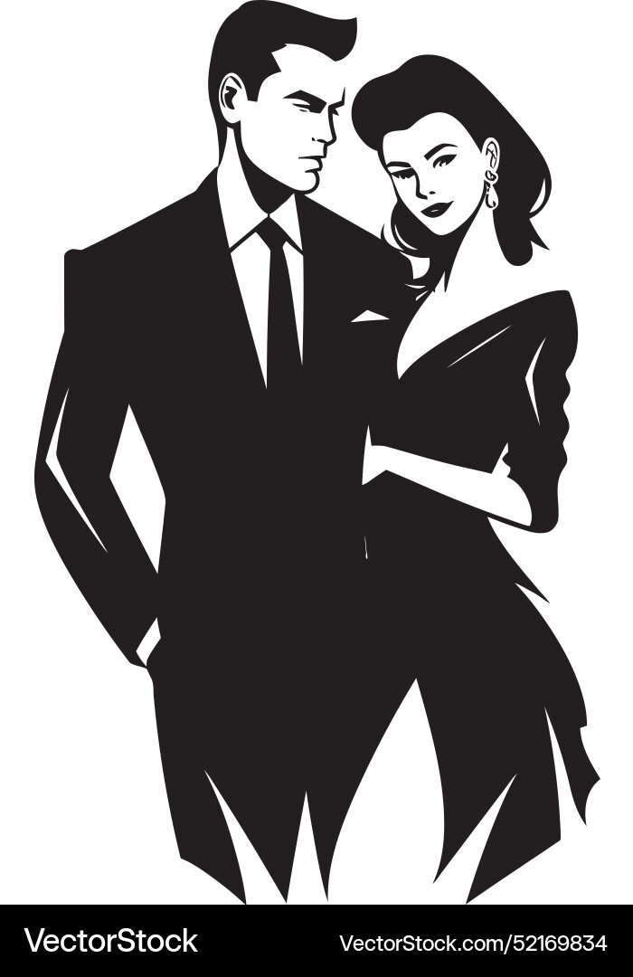 Embracing change together a couples ever evolving Vector Image