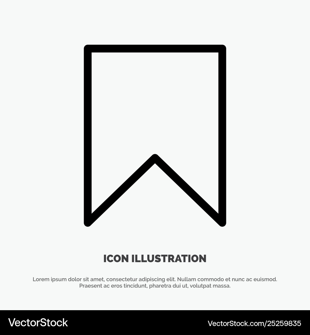 Flag instagram interface save tag line icon Vector Image