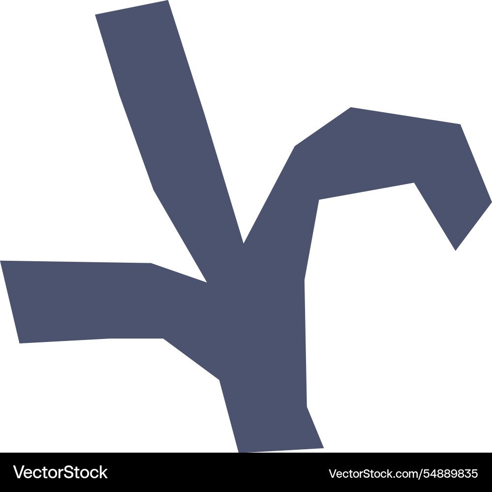 Floral paper cut shape Royalty Free Vector Image