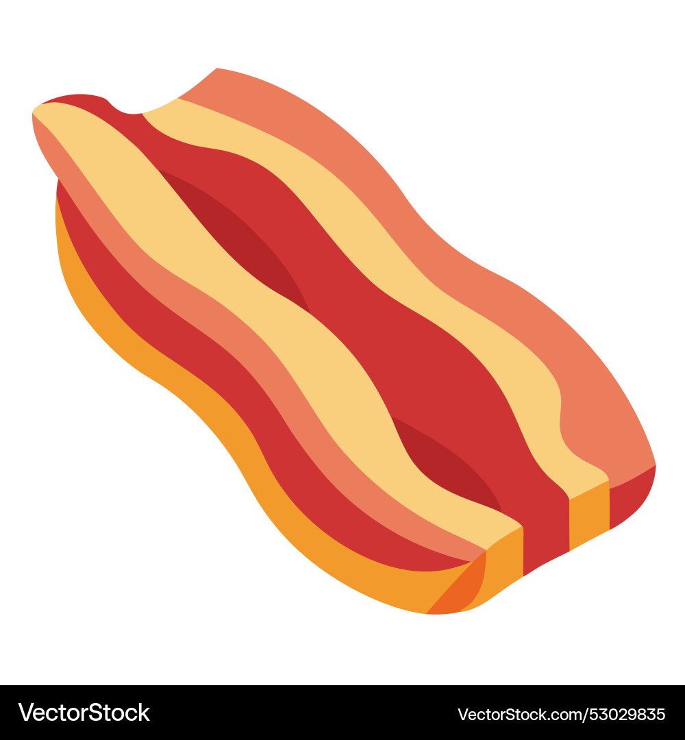 Image of delicious bacon Royalty Free Vector Image