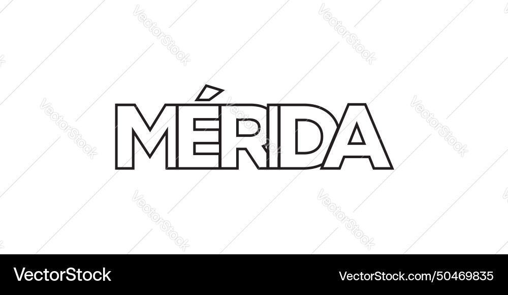 Merida in the mexico emblem design features Vector Image