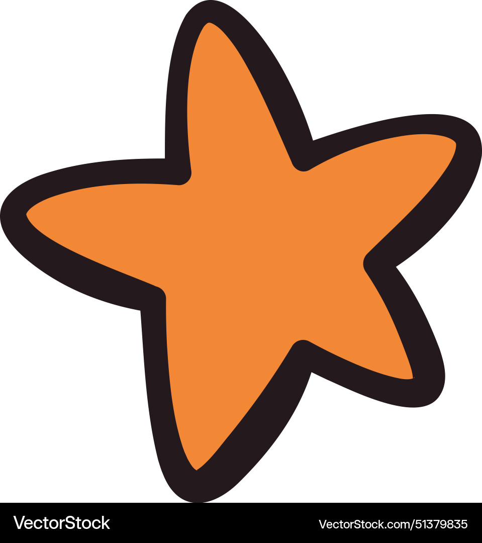 Star shape comic art Royalty Free Vector Image