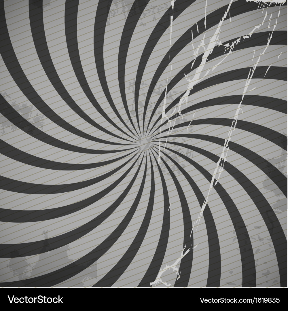 Vintage spiral grey background with blots Vector Image