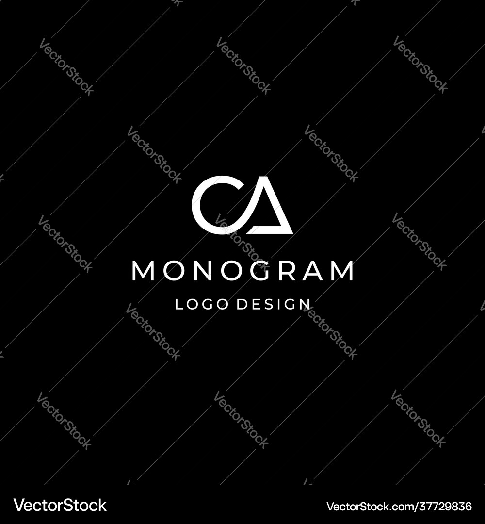 Ca logo Royalty Free Vector Image - VectorStock
