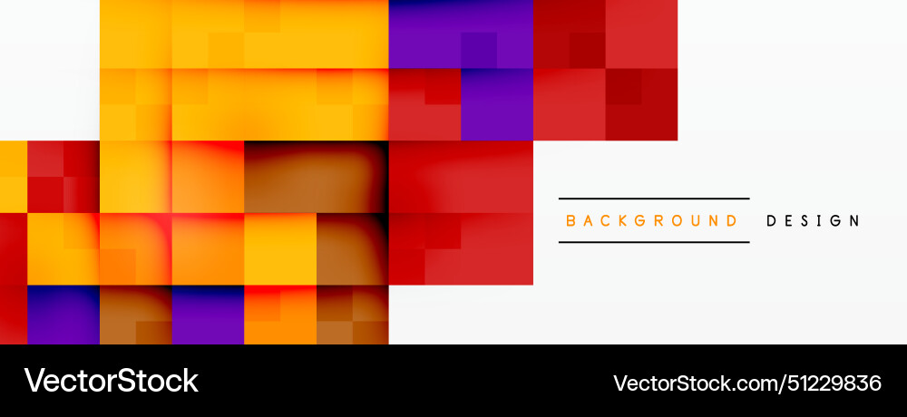 Colorfulness through squares of different shades Vector Image