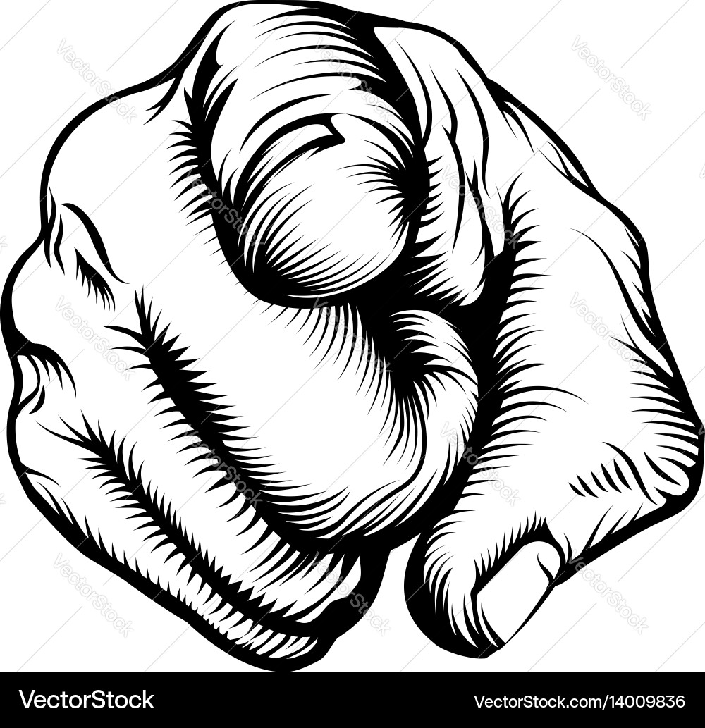 Pointing Finger Print Royalty Free Vector Image