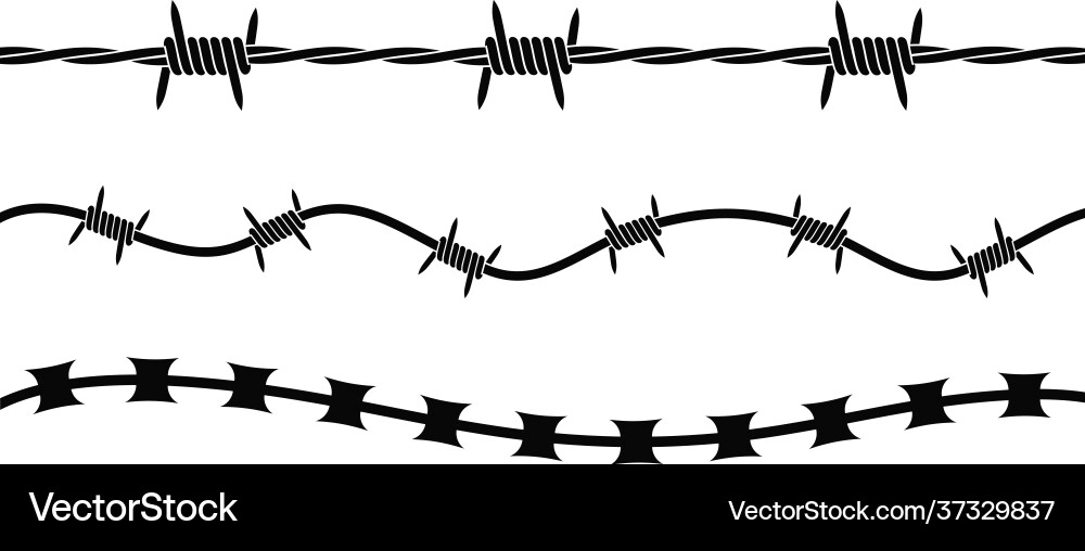 Barbed wire Royalty Free Vector Image - VectorStock