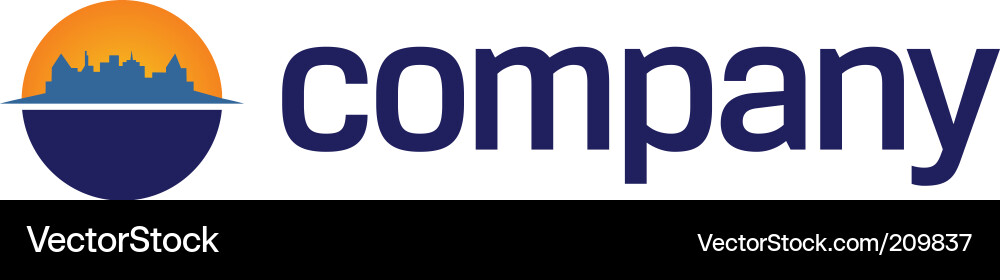 Business centre logo Royalty Free Vector Image