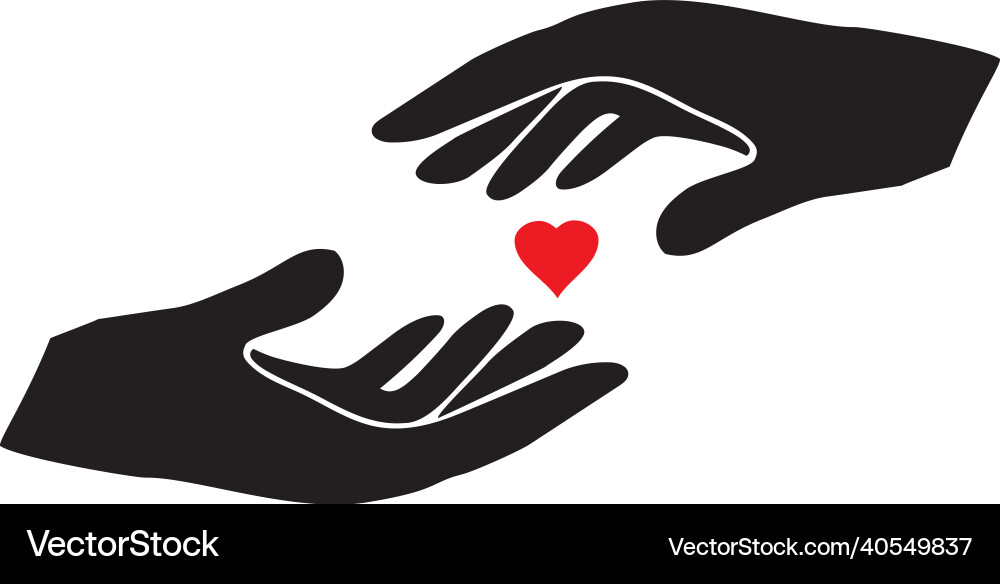 Caring hands Royalty Free Vector Image - VectorStock