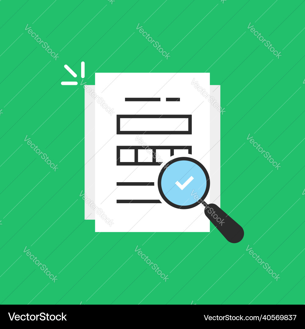 Cartoon assess result icon like audit Royalty Free Vector