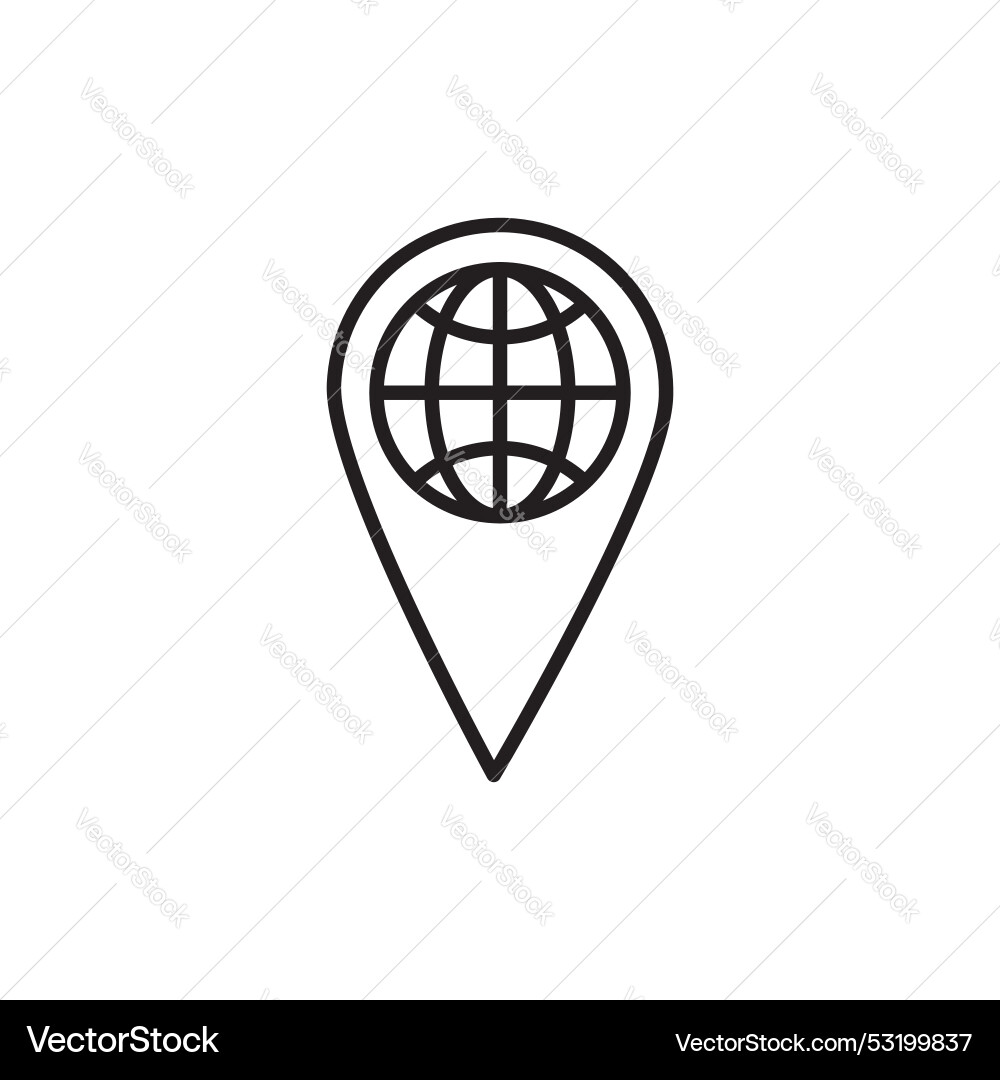 Global forum icon set international conference Vector Image