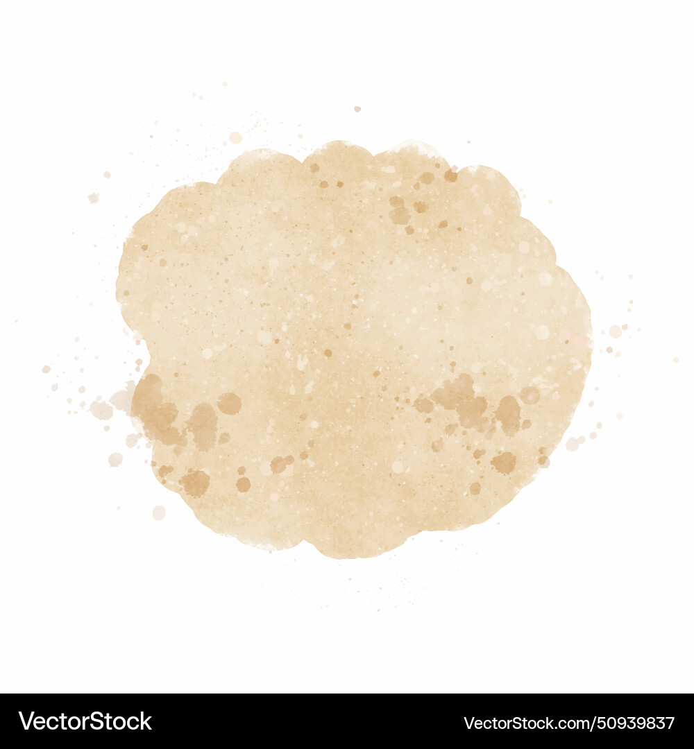 Hand painted neutral coloured watercolour Vector Image