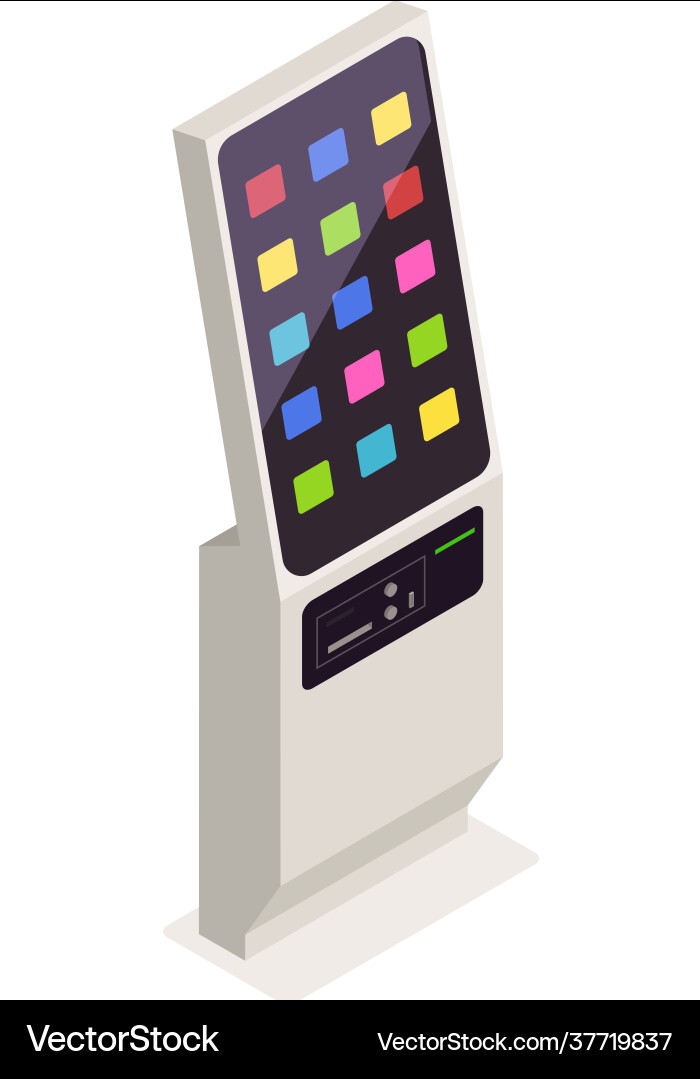 Information kiosk Royalty Free Vector Image - VectorStock
