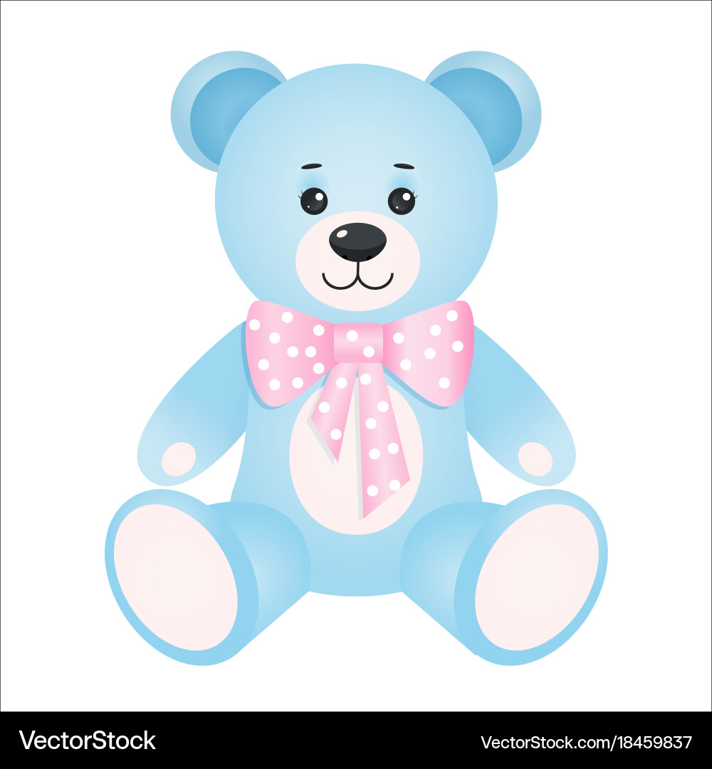 Teddy bear toy Royalty Free Vector Image - VectorStock