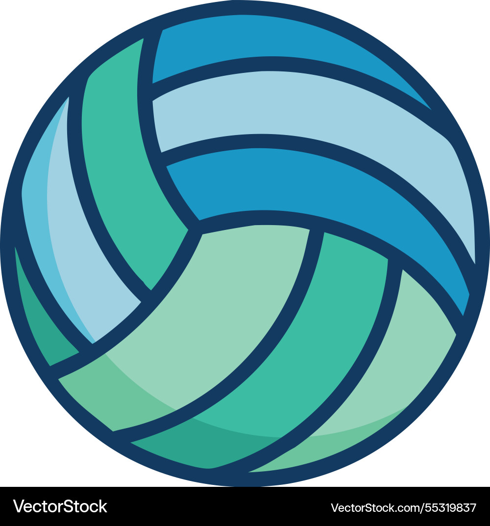Volleyball ball game Royalty Free Vector Image
