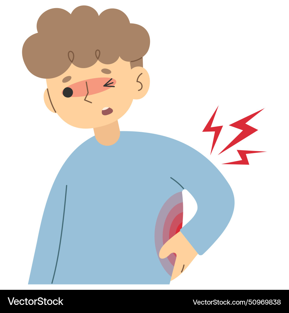 Backache 2 Royalty Free Vector Image - VectorStock