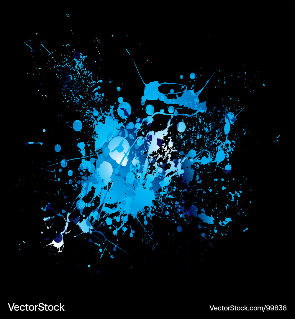 Dribble splat Royalty Free Vector Image - VectorStock