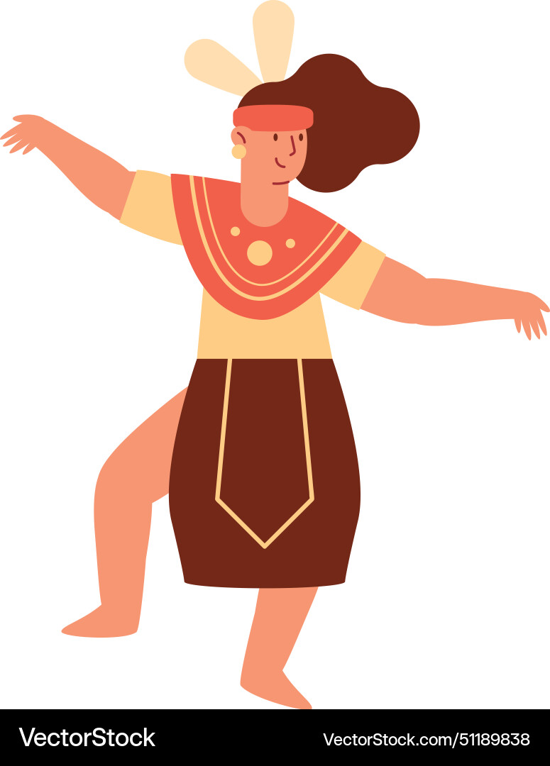 Gawai dayak native woman Royalty Free Vector Image