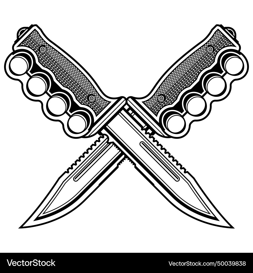 Sharp Messer Logo Lizenzfreies Vektorbild - VectorStock