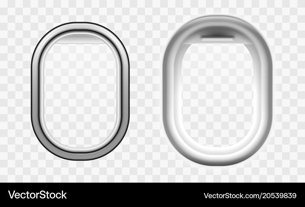 Airplane Window Template Royalty Free Vector Image