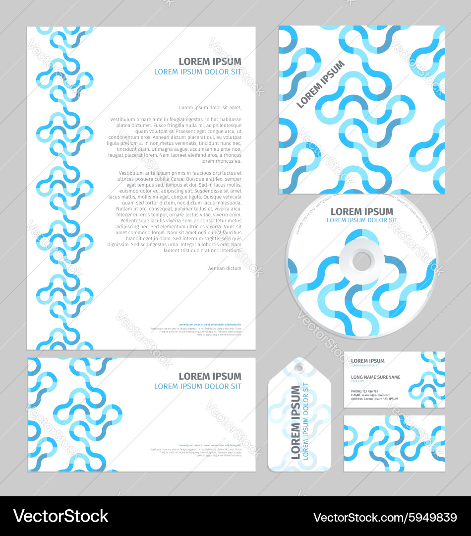 Corporate Layout Template Royalty Free Vector Image