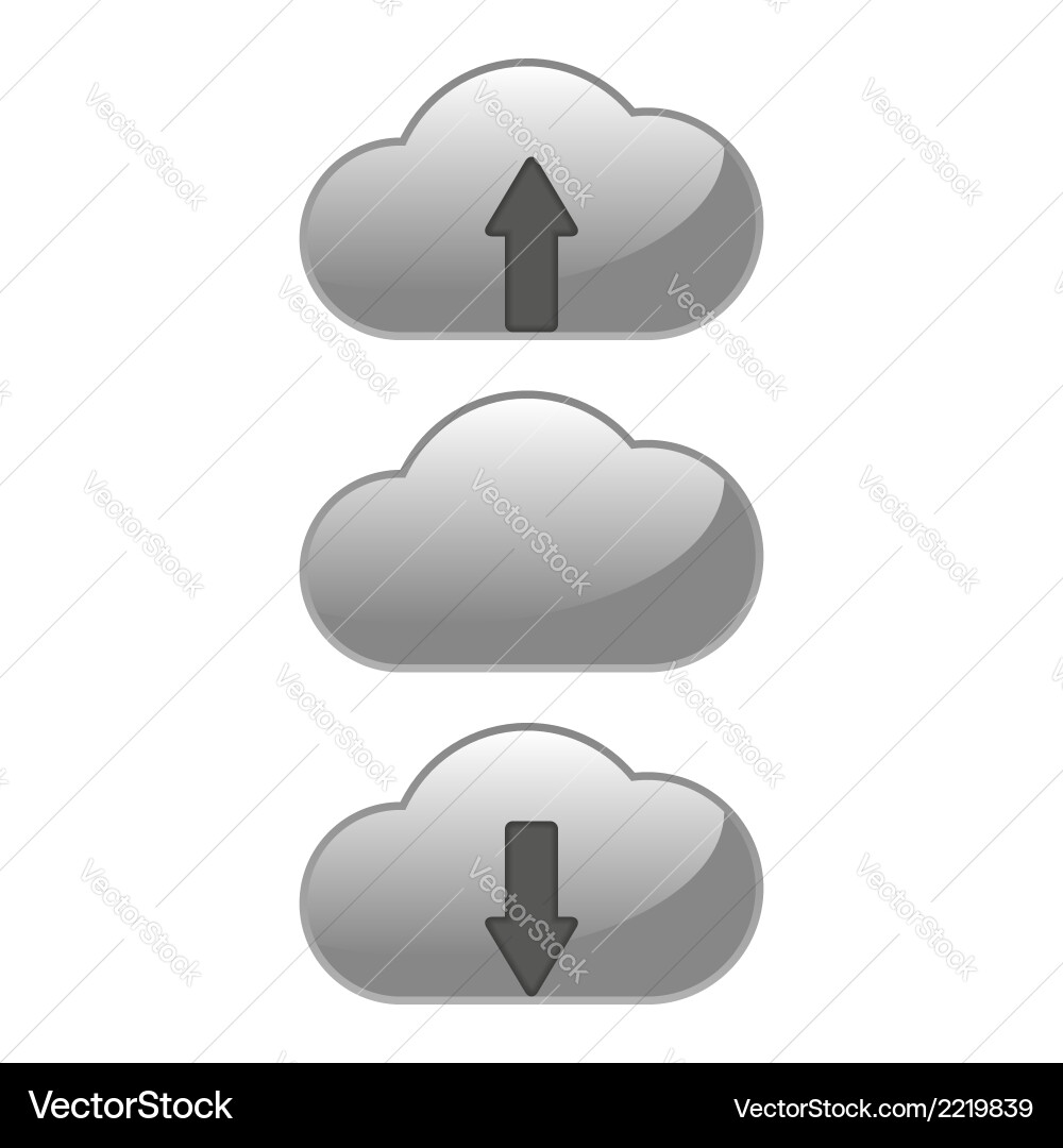 Download upload cloud Royalty Free Vector Image Download upload cloud Royalty Free Vector Image