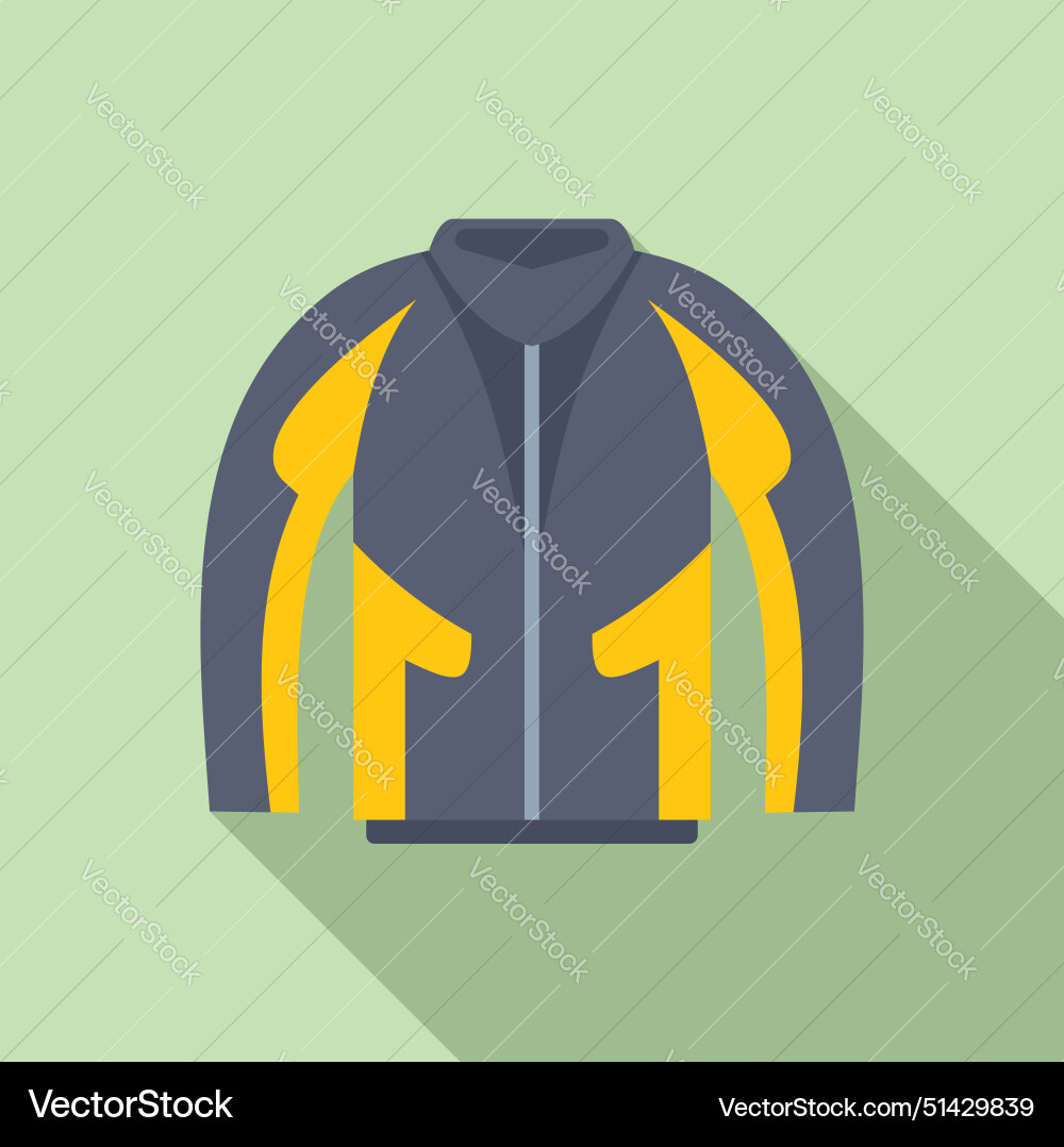 Flat design of sport jacket Royalty Free Vector Image