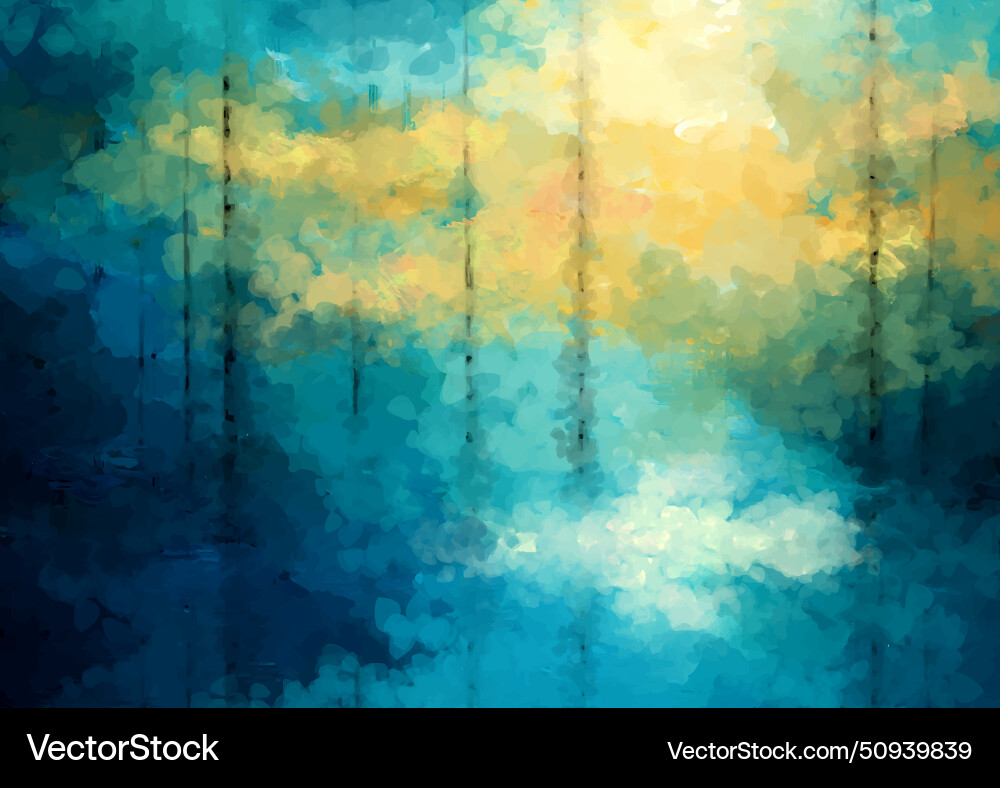 Modern hand painted canvas design contemporary Vector Image