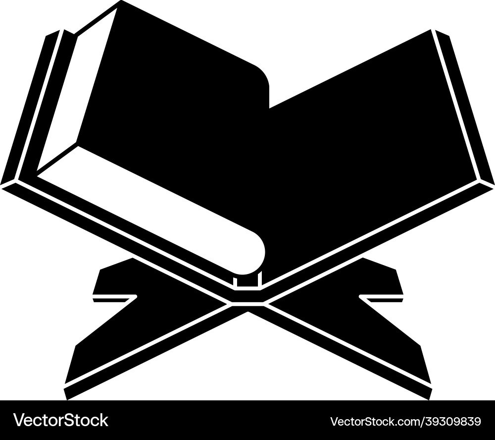 Quran islam icon design template isolated Vector Image