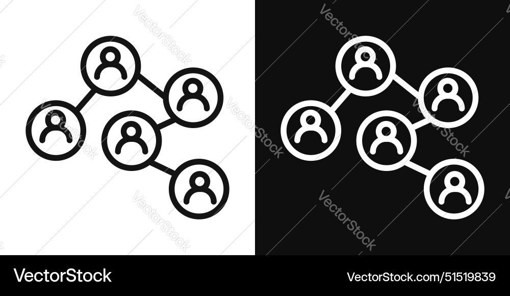 Social network icon Royalty Free Vector Image - VectorStock