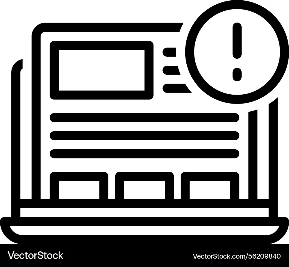 Fake news Royalty Free Vector Image - VectorStock