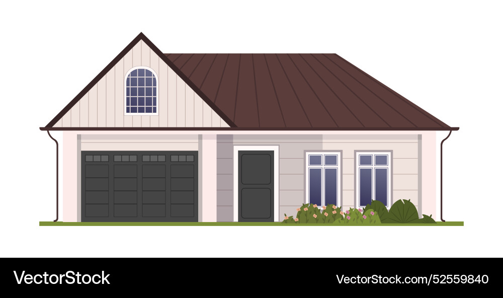 House exterior architecture Royalty Free Vector Image