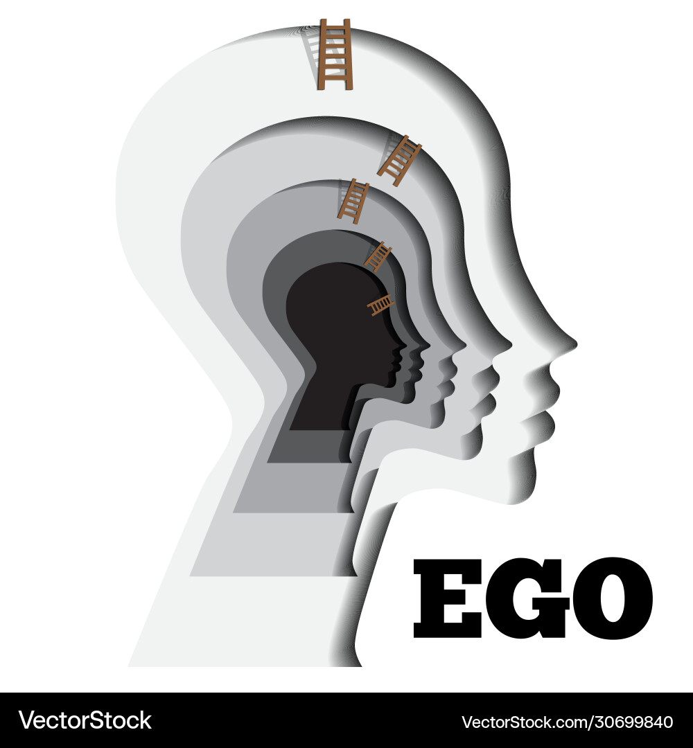 Human ego Royalty Free Vector Image - VectorStock