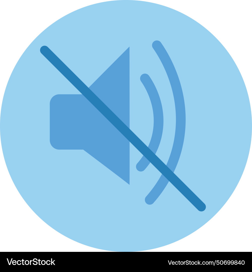 No sound sign Royalty Free Vector Image - VectorStock
