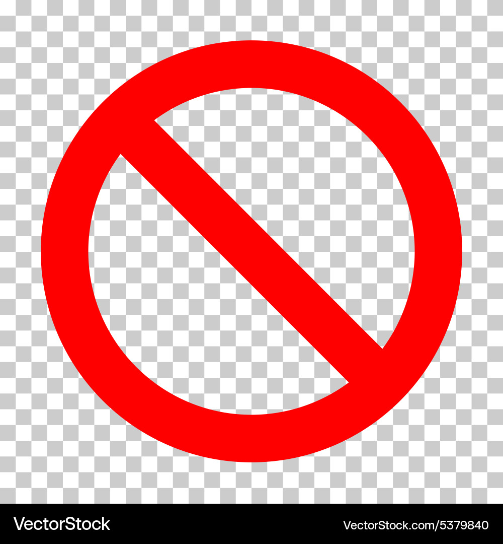 Sign ban Royalty Free Vector Image - VectorStock