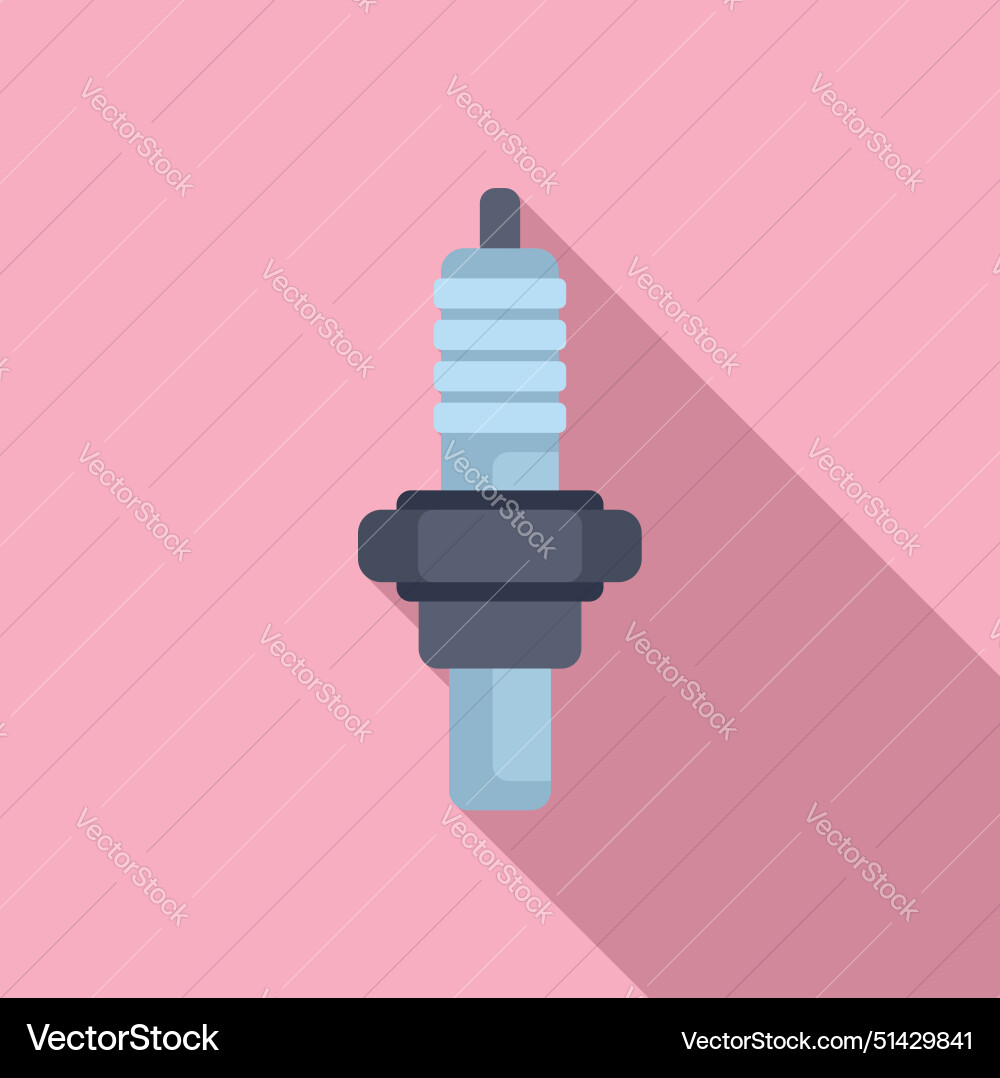 A spark plug on pink Royalty Free Vector Image